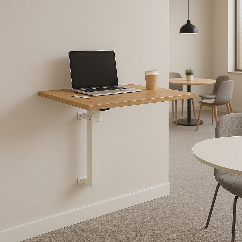 Biurko regulowane elektrycznie ścienne 501-9, 80x60 cm | Meble-Ruchome